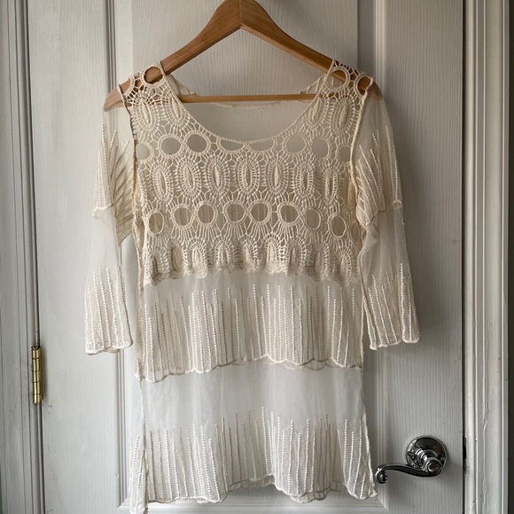 Tops | Vintage Sheer Top | Poshmark